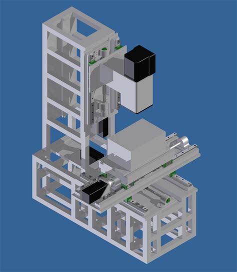 3d Model Of Three Axis Cnc Milling Machine Generated By Expert System Download Scientific Diagram