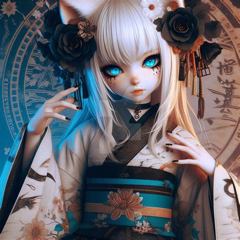 Little Kitsune Girl 5 By Punkerlazar On Deviantart