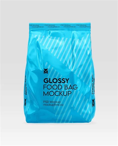 Free Food Bag Packaging Mockup Mockup River 42 Off