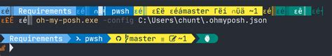 Icons Dont Render In Prompt Function But Do Directly From Oh My Posh