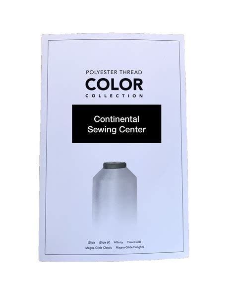 Glide Thread Color Chart Card