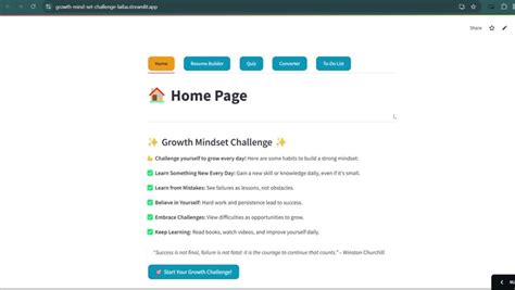 Growthmindset Python Streamlit Tech Governorhouseitinitiative Laiba Memon 40 Comments