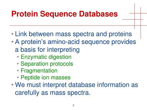 Ppt Protein Sequence Databases Peptides To Proteins And Statistical Significance Powerpoint