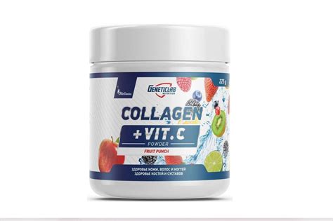 Добавка GENETICLAB Collagen+ Vit C комплексная пищевая Фруктовый пунш ...