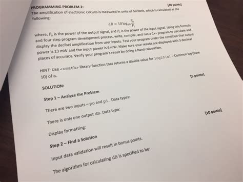 Solved 40 Points Programming Problem Whichniscalculated As