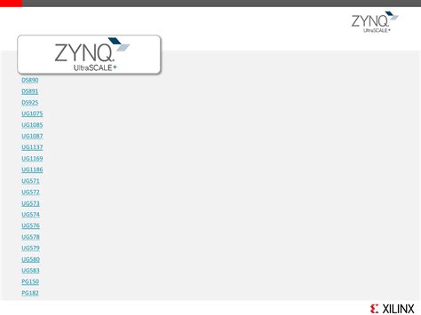 Zynq UltraScale MPSoC Tables Selection Guide Datasheet By Xilinx Inc Digi Key Electronics