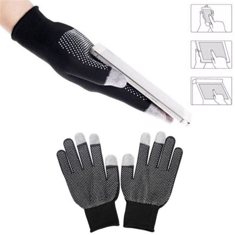 Jual 1 Pasang Sarung Tangan Touchscreen Hitam Sarung Tang Rajud Anti Selip Import Pria