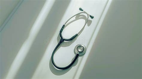 Minimalistic Close Up Of Stethoscope Stock Illustration Illustration Of Instrument Clean