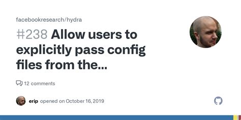 Allow Users To Explicitly Pass Config Files From The Command Line