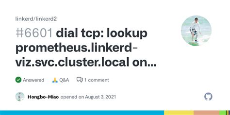 Dial Tcp Lookup Prometheus Linkerd Viz Svc Cluster Local On 10 43 0 10 53 No Such Host