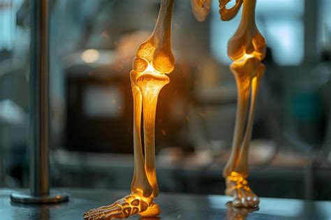 Premium Photo Close Up Of Skeleton On Table