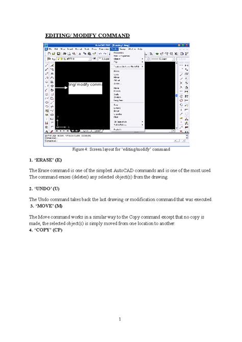 Unit 3 Editing Modifying Command 1 Editing Modify Command Editing Modify Command Figure 4