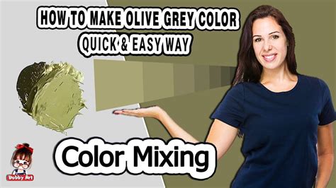 Olive Green Grey Color How To Mix Olive Green Grey Colour Color