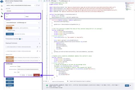 how to create a 2 way communication smart contract with solidity and