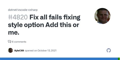 fix all fails fixing style option add this or me · issue 4820