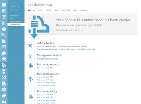how to create a topic with testdata in azure servicebus