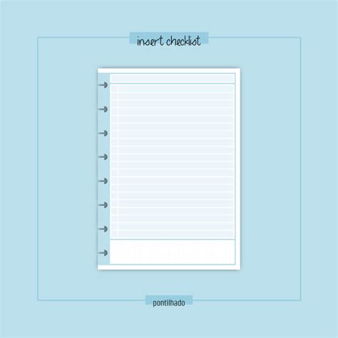 insert checklist flex planner