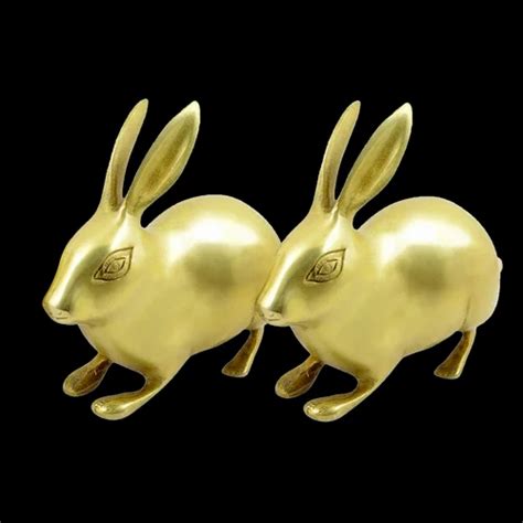 Brass Golden Rabbit Pair At ₹ 1450piece New Delhi Id 2856561463230
