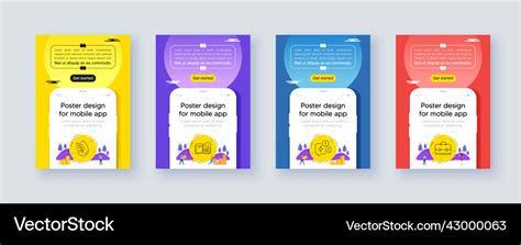 simple set of instruction info organic product vector image
