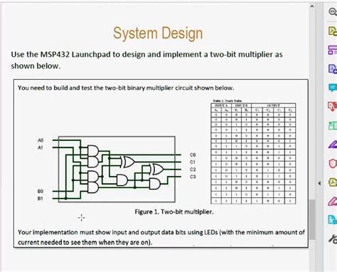 Solved Use The Msp432 Launchpad To Design And Implement A Two Bit
