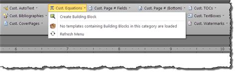 Building Blocks And Autotext