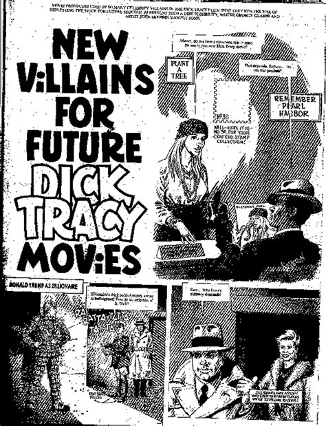 Donald Trump As A Dick Tracy Villain In 1990 Album On Imgur
