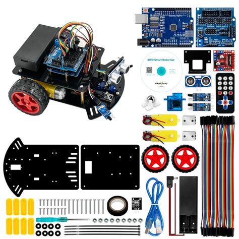 ฟรีหลักสูตร Lafvin Uno R3 ชุดหุ่นยนต์รถยนต์อัจฉริยะ สําหรับ Arduino