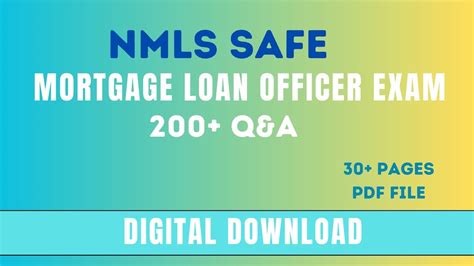225 Practice Q A For NMLS SAFE Mortgage Loan Officer Exam Practice Questions MLO Loan