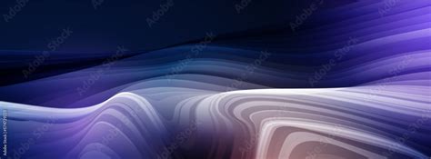 Vector Abstract Minimal Element Of Geometric Wave Flow Or Curve Shape Pattern Dynamic Fluid