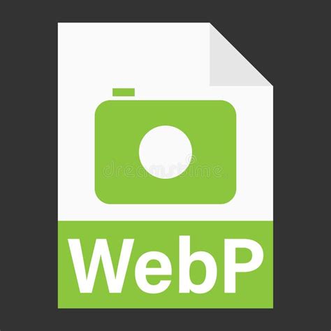 Modern Flat Design Of Webp File Icon For Web Stock Vector