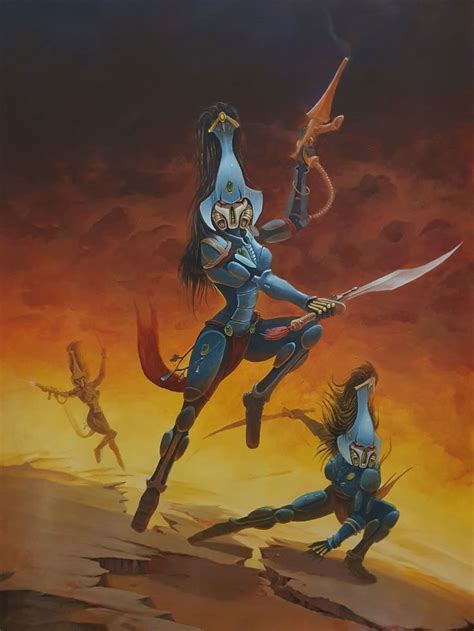 Howling Banshees Art By Auré Rinaudo 40k Gallery Warhammer 40k