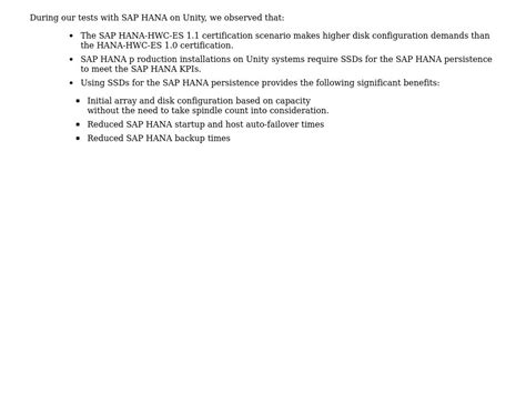 Findings Storage Configuration Best Practices For Sap Hana Tdi With