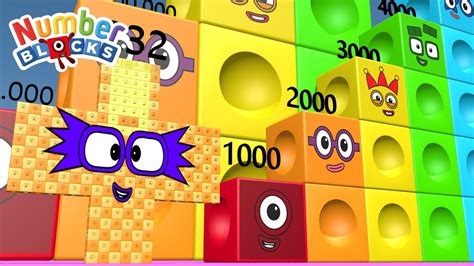 Numberblocks 232 Vs 324 Vs 1 000 000 Count To 10 000 000 Song Learn To Count Big Numbers