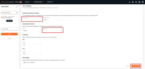 Network Configurations