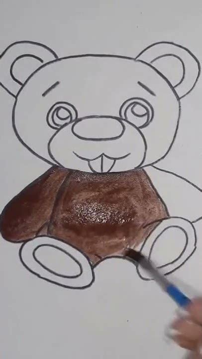 Как Нарисовать Мишку Теди How To Draw A Bear Shorts Youtube