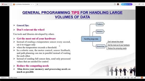 2 3 GENERAL PROGRAMMING TIPS FOR DEALING WITH HANDLING LARGE DATA SETS - YouTube