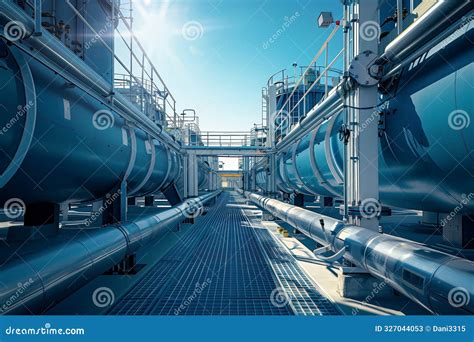 Industrial Hydrogen Storage Facility Stock Illustration Illustration Of Alternative Green