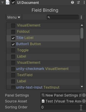 GitHub Shaun Fong UIToolkit FieldBinding Code Generation For Unity VTA VisualTreeAsset