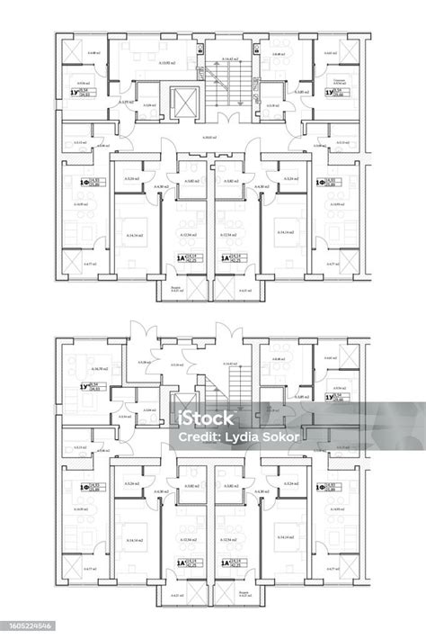 Multistory Building Floor Plan Stock Illustration Download Image Now
