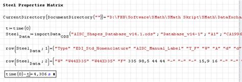 Using Data Tables And Link To Excel Smath