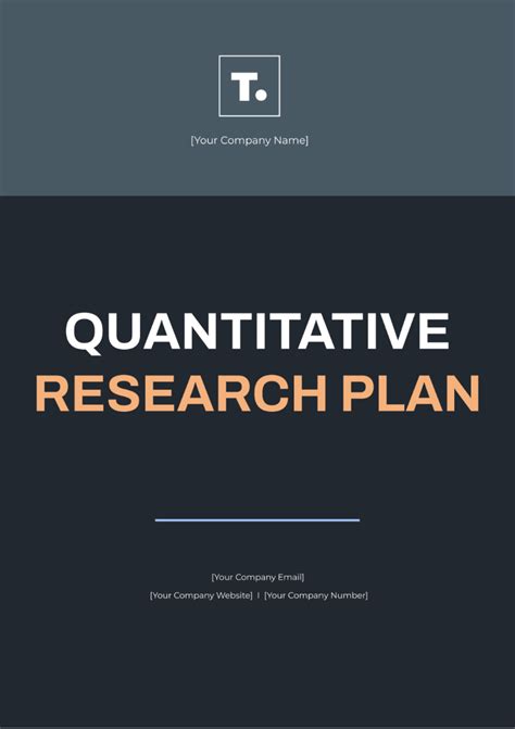 Free Quantitative Research Plan Template To Edit Online