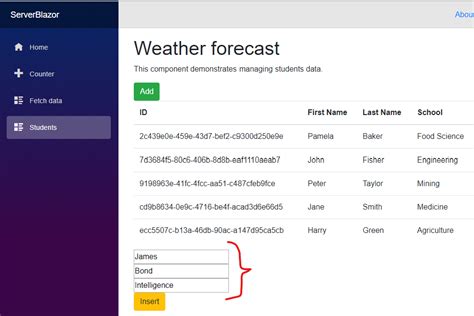 medhat elmasry blazor server side app with crud operations against a