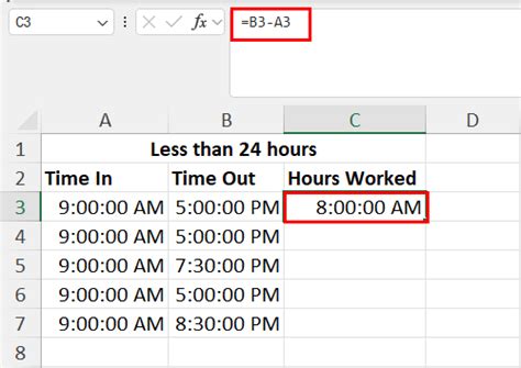 5 Ways To Calculate Hours Worked In Microsoft Excel How To Excel