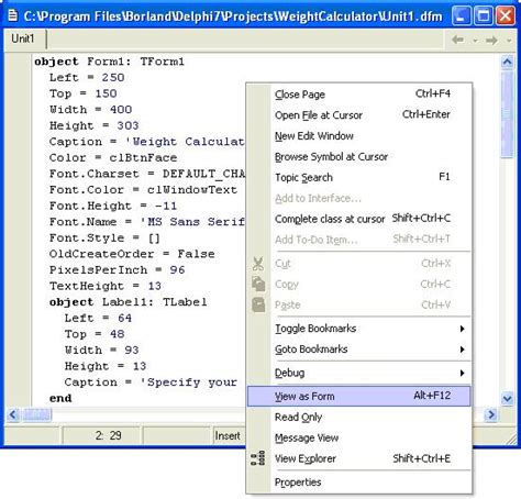 Файлы описания форм Dfm Портал знань портал знаний дистанційне навчання