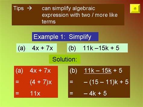 TIP BELAJAR MATEMATIK TIPS FOR LEARNING MATHEMATICS SIMPLIFY ALGEBRAIC EXPRESSIONS