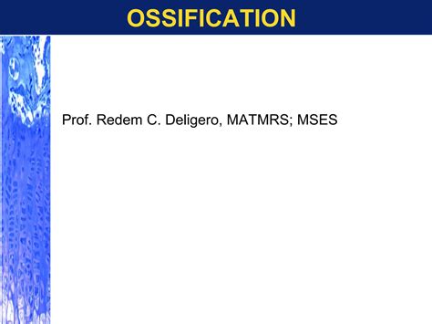 Ossification Ppt