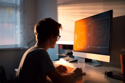 Premium AI Image Generative Ai School Student Elearning Distance Training