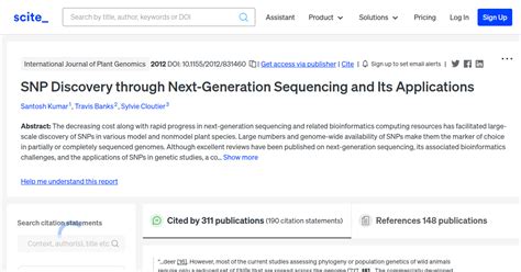 Snp Discovery Through Next Generation Sequencing And Its Applications