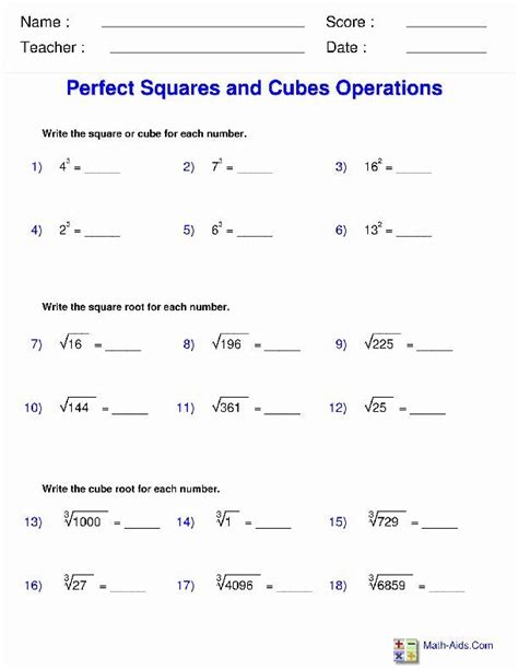 Solving Square Root Equations Worksheet Ame My Id
