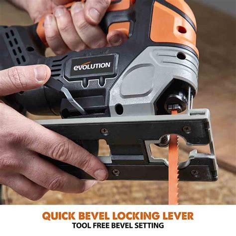 Evolution Cordless R90jgs Li Jigsaw 18v Li Ion Ext Inc Multi Material